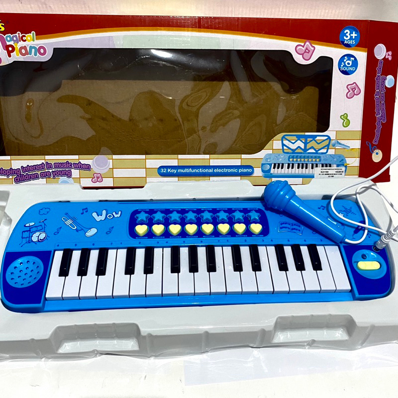 Jual Alat Music Mainan Magical Piano Keyboard Set Lengkap Microfon ...