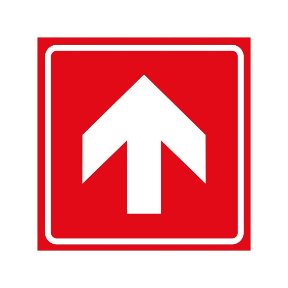 Jual STIKER PETUNJUK ARAH PANAH MERAH SIGN RAMBU K3 | Shopee Indonesia