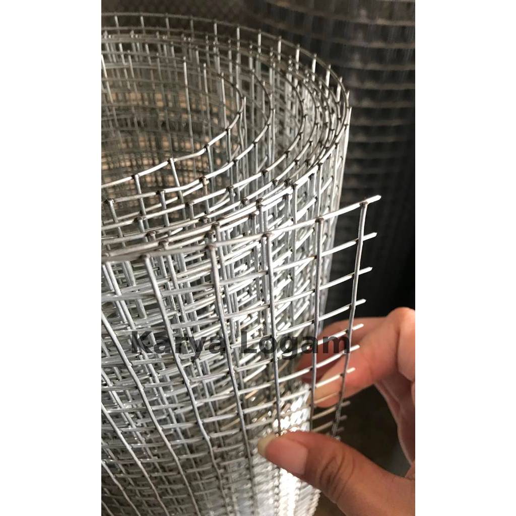 Jual (Minimum pembelian 3 Mtr) Kawat Loket / Wiremesh kotak 12 x 12 mm ...