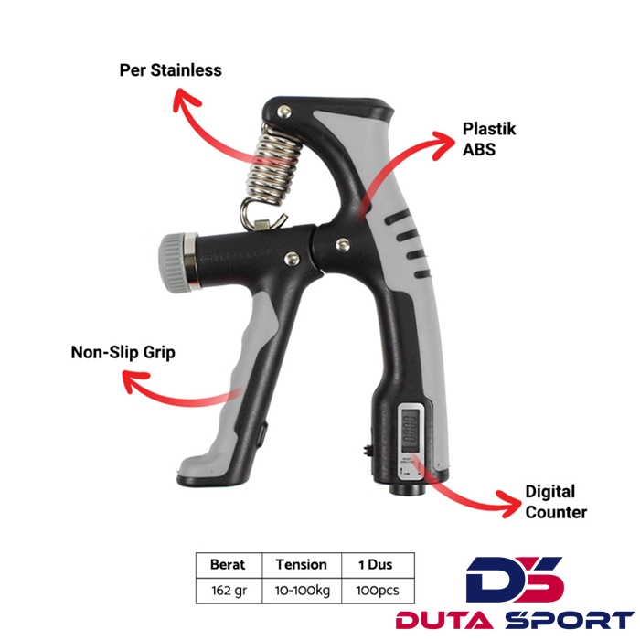Jual Hand Grip Adjustable Digital Alat Olahraga Tangan ROX RXF-338 ...