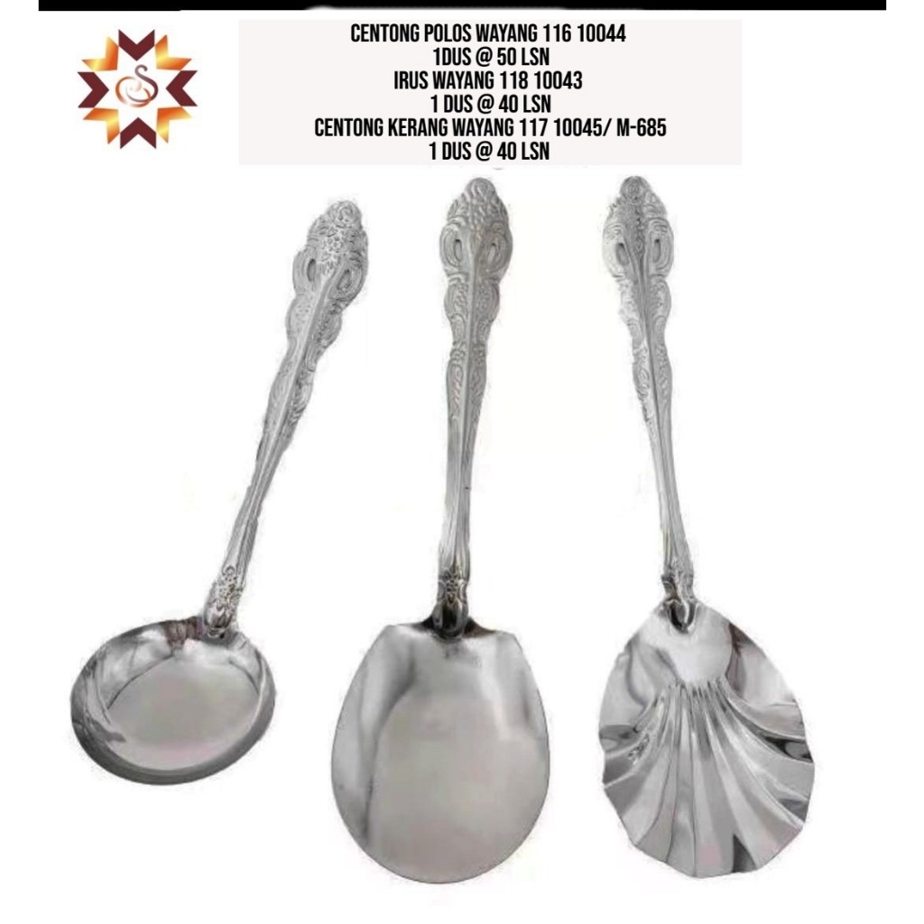 Jual Centong Polos Wayang/ Centong Sayur/ Centong Nasi Stainless Steel ...