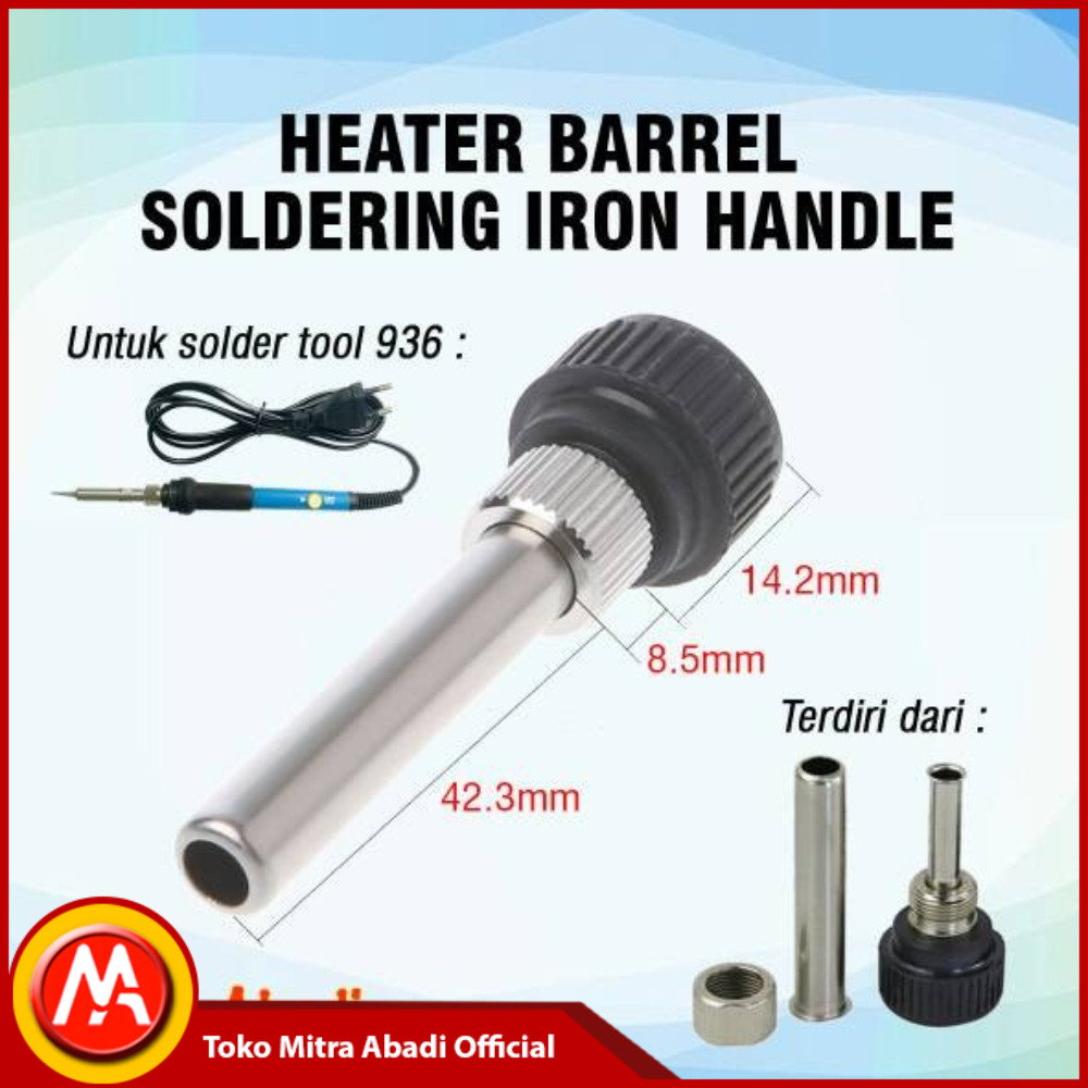 Jual Heater Barrel Soldering Iron Handle for Solder Tool 936 | Shopee ...