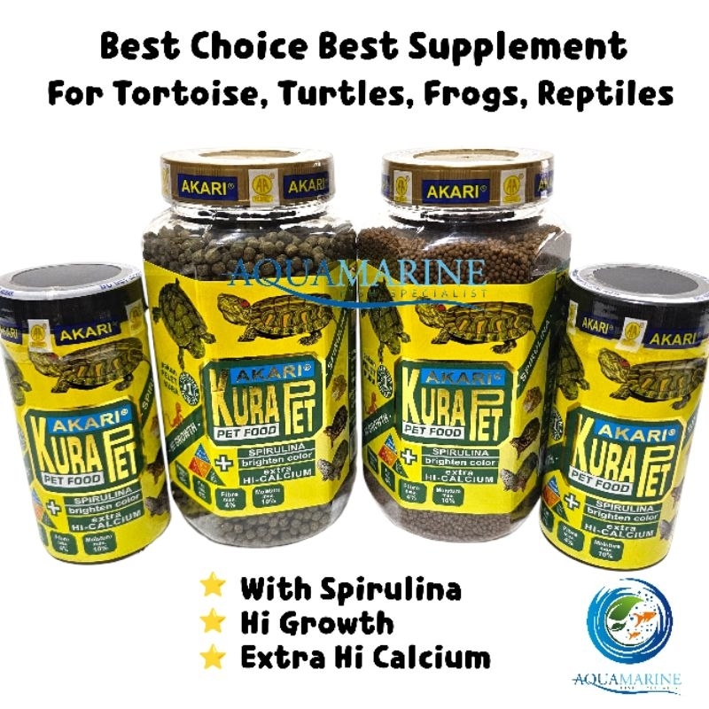 Jual AKARI KURA PET FOOD HI GROWTH SPIRULINA 350 gr Hi Calcium Pelet ...