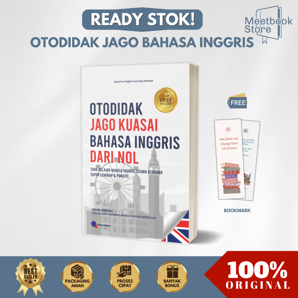 Jual BUKU ORIGINAL OTODIDAK JAGO KUASAI BAHASA INGGRIS DARI NOL | Shopee Indonesia