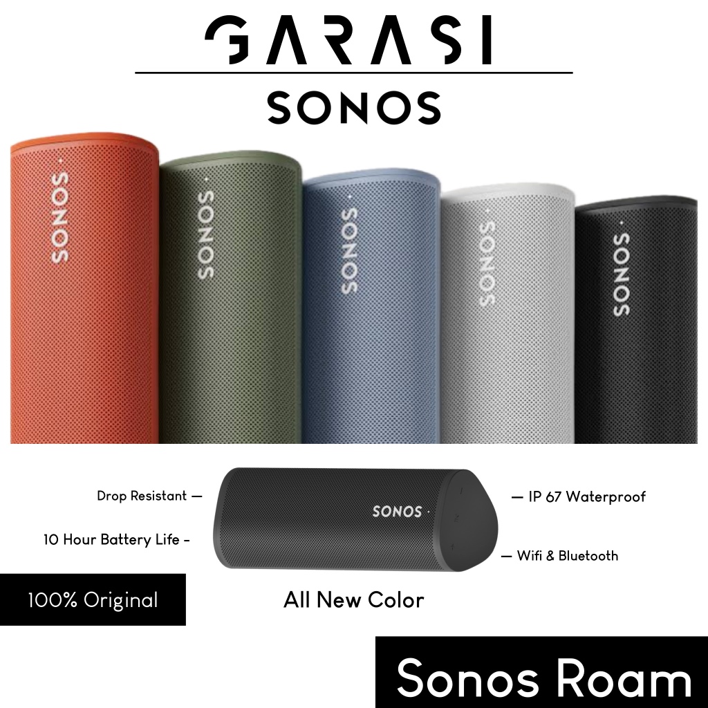 Jual Sonos Roam Wifi and Bluetooth Waterproof Portable Speaker | Shopee ...