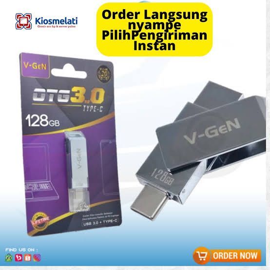 Jual V-GEN OTG TYPE C Flash Drive 3.0 16GB / 32GB / 64GB | Shopee Indonesia