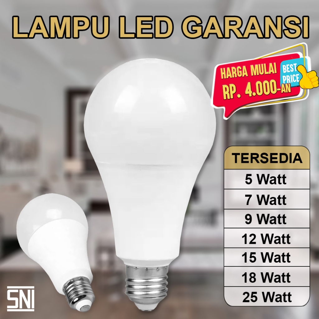 Jual Lampu LED Platinum Bulb 5w 7w 9w 12w 15w 18w 21w 25w Cool White E27 SNI | Shopee Indonesia