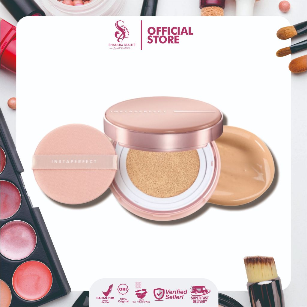 Jual Wardah Instaperfect Skincover Air Cushion | Refill | Shopee Indonesia