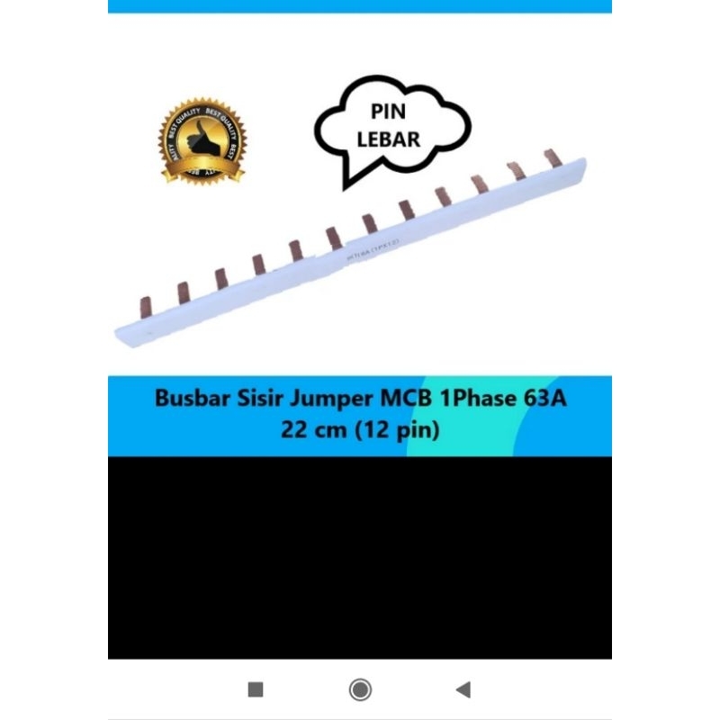 Jual BUSBAR SISIR JUMPER MCB 1 phase 63A 22cm | Shopee Indonesia