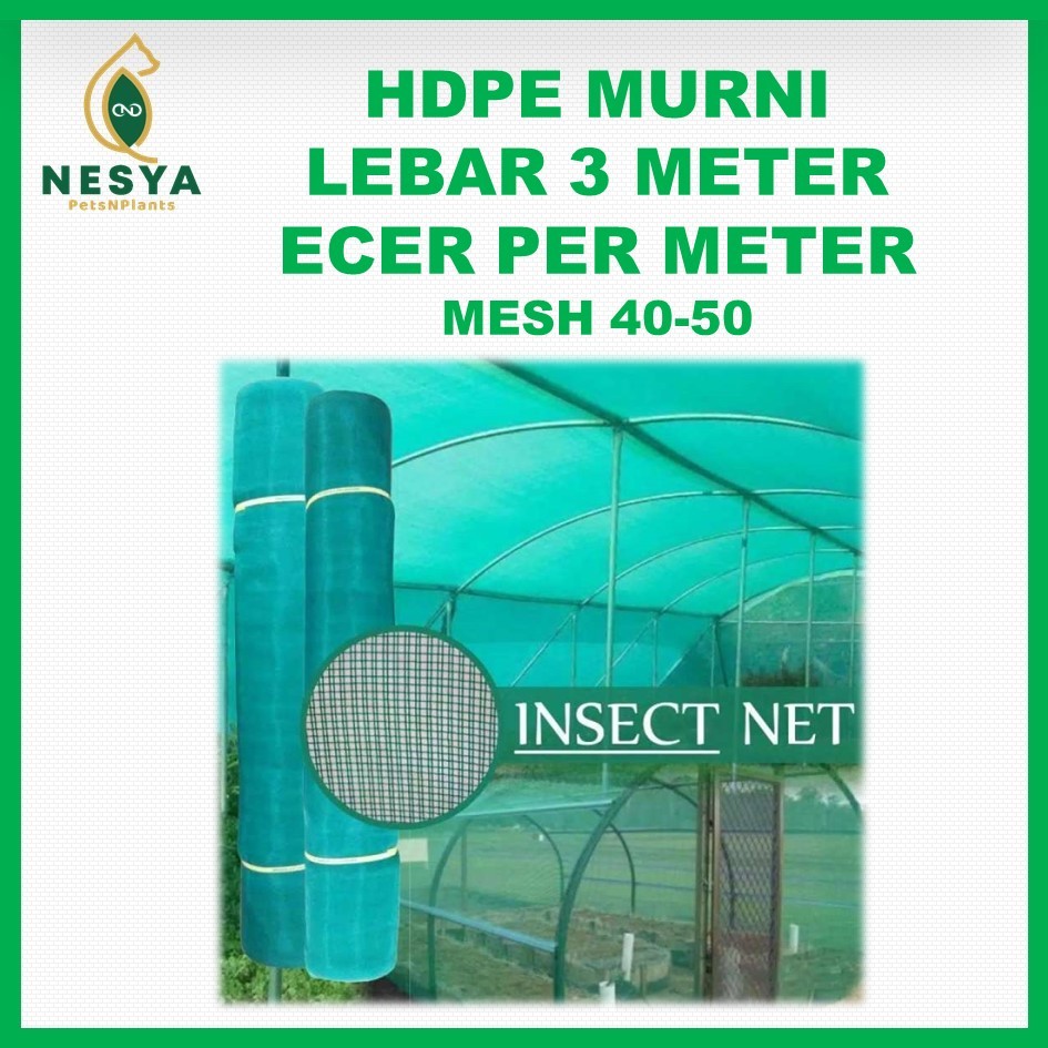Jual Jaring Insect Lebar 3 Meter Insect Net Kasa Greenhouse Penghalang ...