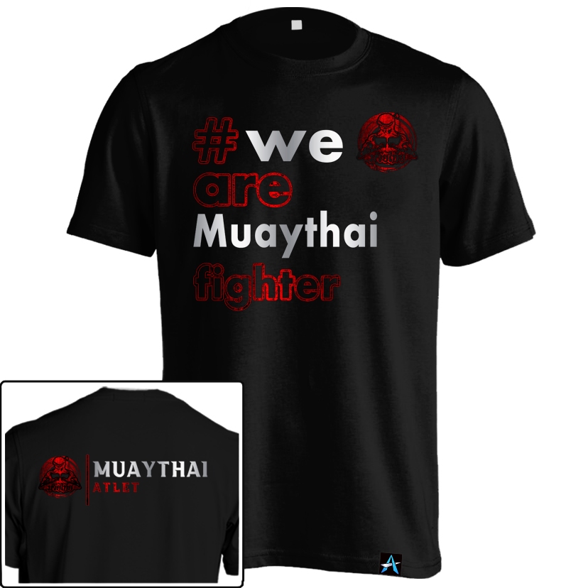 Jual Kaos Muay Thai Kick Boxing YL-167 Baju We Are Muaythai Fighter ...