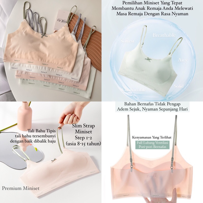 Jual UpMiss - Premium Slim Strap Miniset Step 1-2 (Cup Nempel Tidak ...