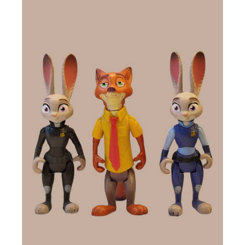 Jual ( 2 item ) Tomy / Disney Zootopia Action Figure Nick Wilde & Judy ...