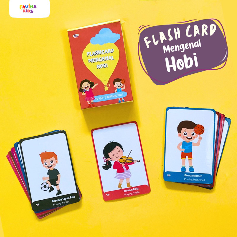 Jual Flashcard Mengenal Hobi Anak | Shopee Indonesia