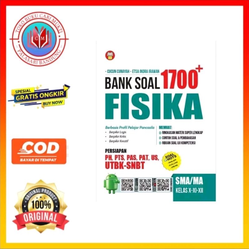Jual YRAMA WIDYA BUKU BANK SOAL 1700 + FISIKA UNTUK SMA/MA KELAS X.XI.XII.KURIKULUM 2013 ...
