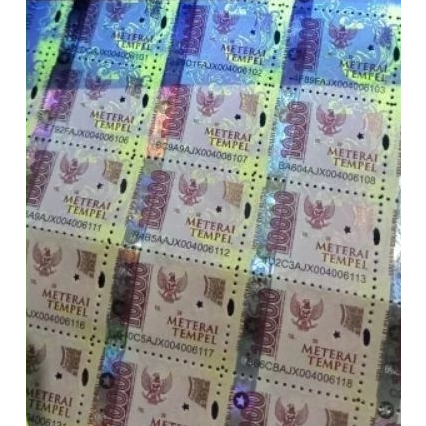 Jual MATERAI 10.000 ORIGINAL DARI KANTOR POS | Shopee Indonesia