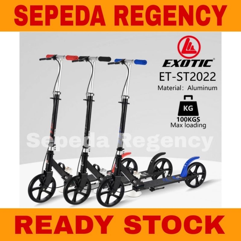 Jual Scooter Alloy EXOTIC ET 2022 Roda Besar Scoter Anak dan Dewasa Max ...