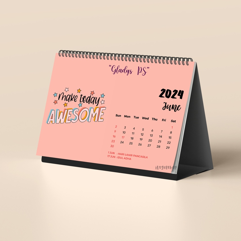 Jual KALENDER MEJA CUSTOM / KALENDER DUDUK CUSTOM | Shopee Indonesia