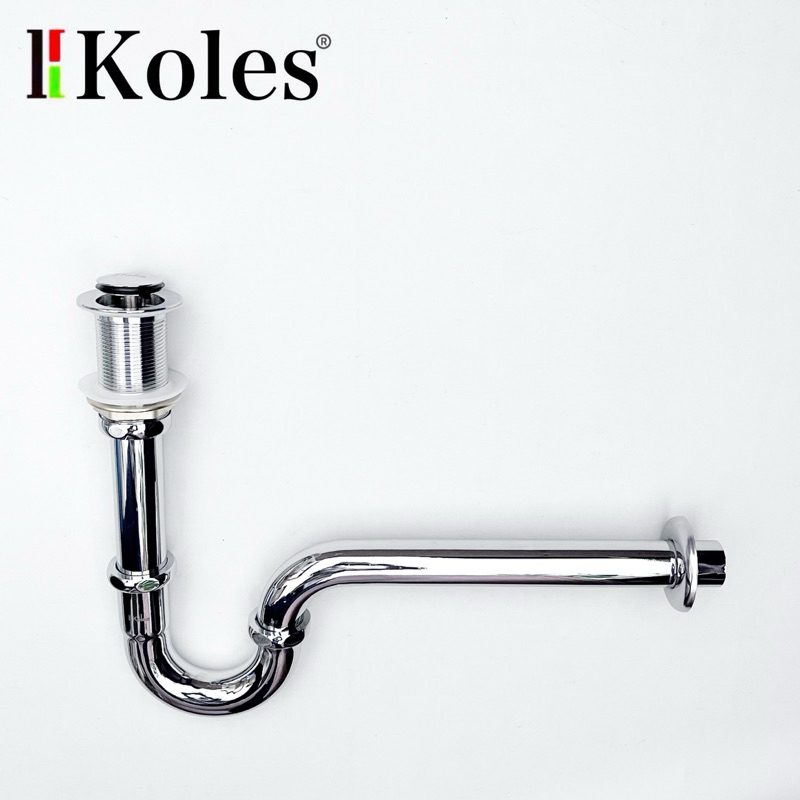 Jual KOLES E210107K Kepala Afur Wastafel Plus Sifon Leher Angsa Wastafel Set | Shopee Indonesia