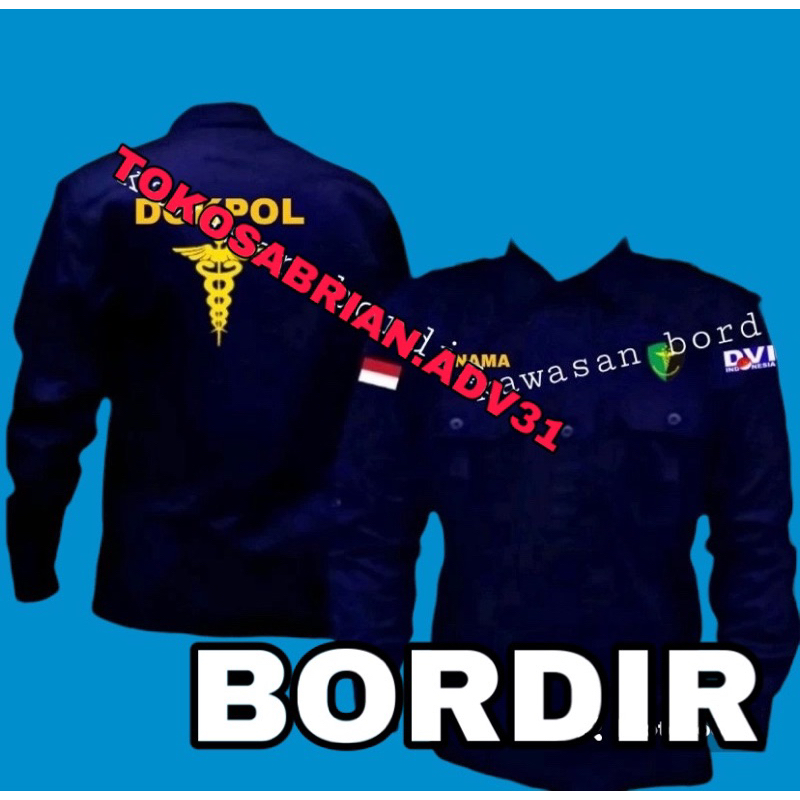 Jual KEMEJA DOKPOL SERAGAM DOKPOL PDH DOKPOL SERAGAM DOKTER POLISI ...