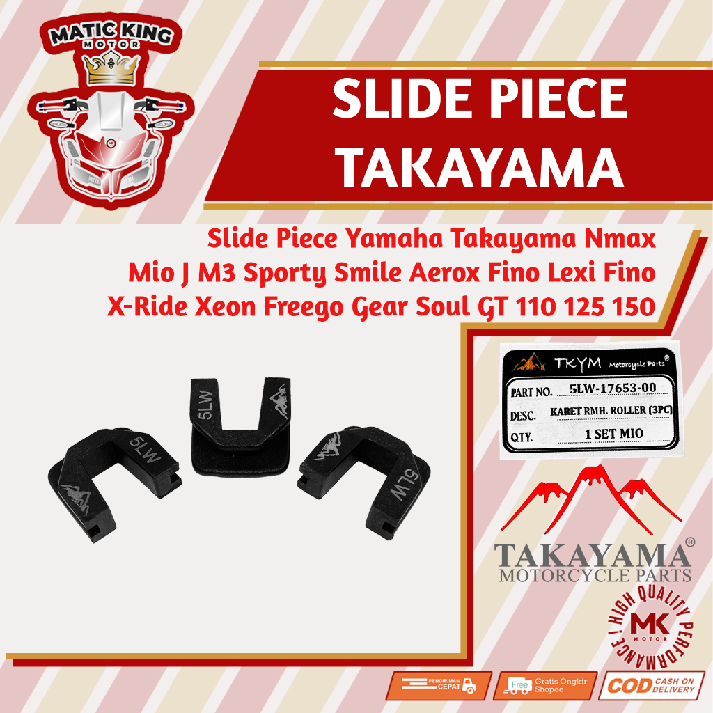 Jual Slide Piece Yamaha Mio Nmax Aerox M3 S Z J Soul GT Fazzio Fino X ...