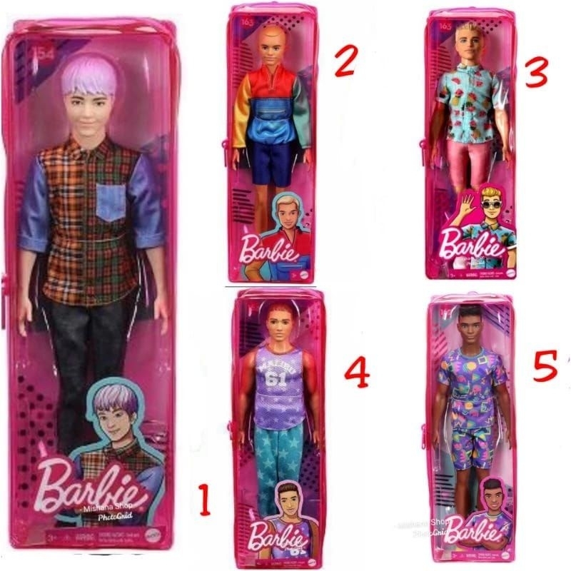 Jual Mattel Ken Fashionista Boneka Barbie Cowo Pria Laki Mainan ...