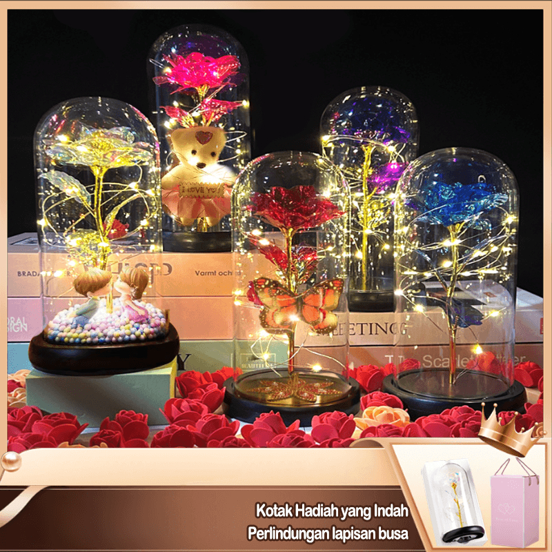 Jual BISA COD Lampu LED Bunga Bunga Mawar Box Lampu Bunga Cantik Bunga ...