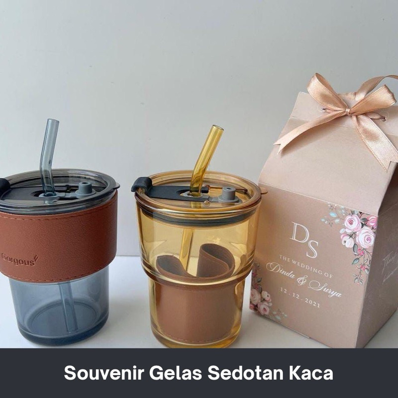 Jual Souvenir Tumbler Aesthetic Kaca Gorgous | Shopee Indonesia