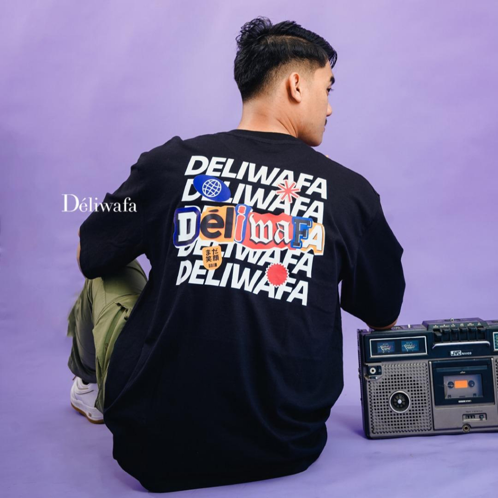 Jual Original Deliwafa - Oversize Unisex T-Shirt Full Colour | Shopee ...