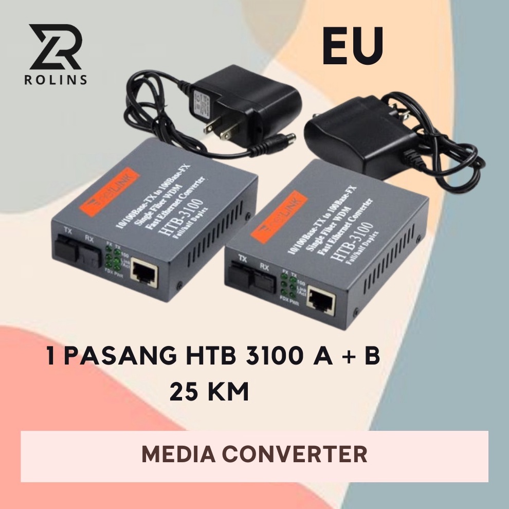 Jual Best seller NETLINK HTB 3100 Fiber Optical Media Converter RJ45 ...