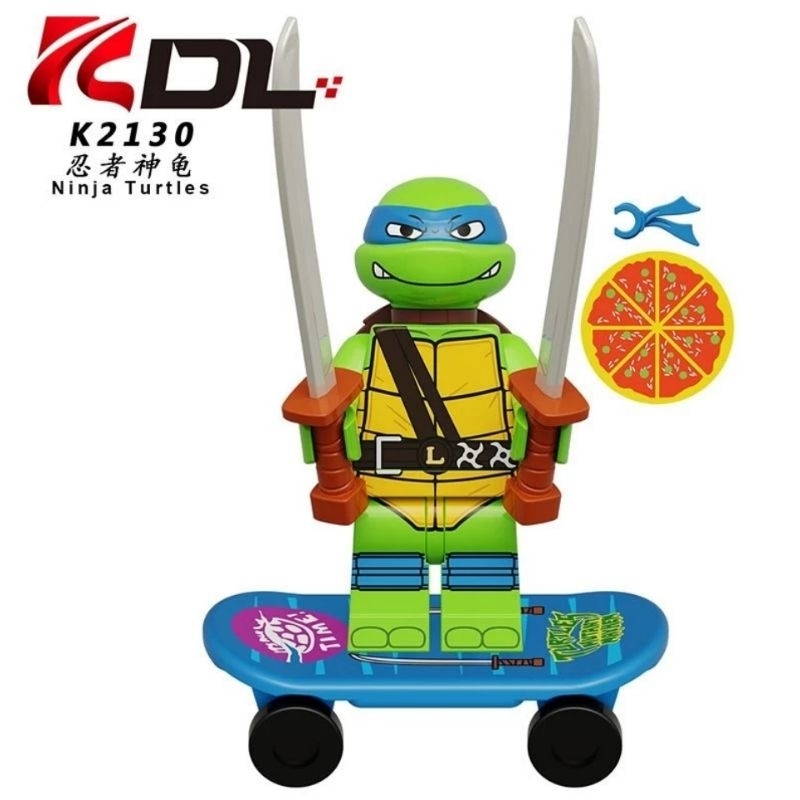 Jual Mini Action Figure Leonardo Da Vince Teenage Mutant Ninja Turtles ...
