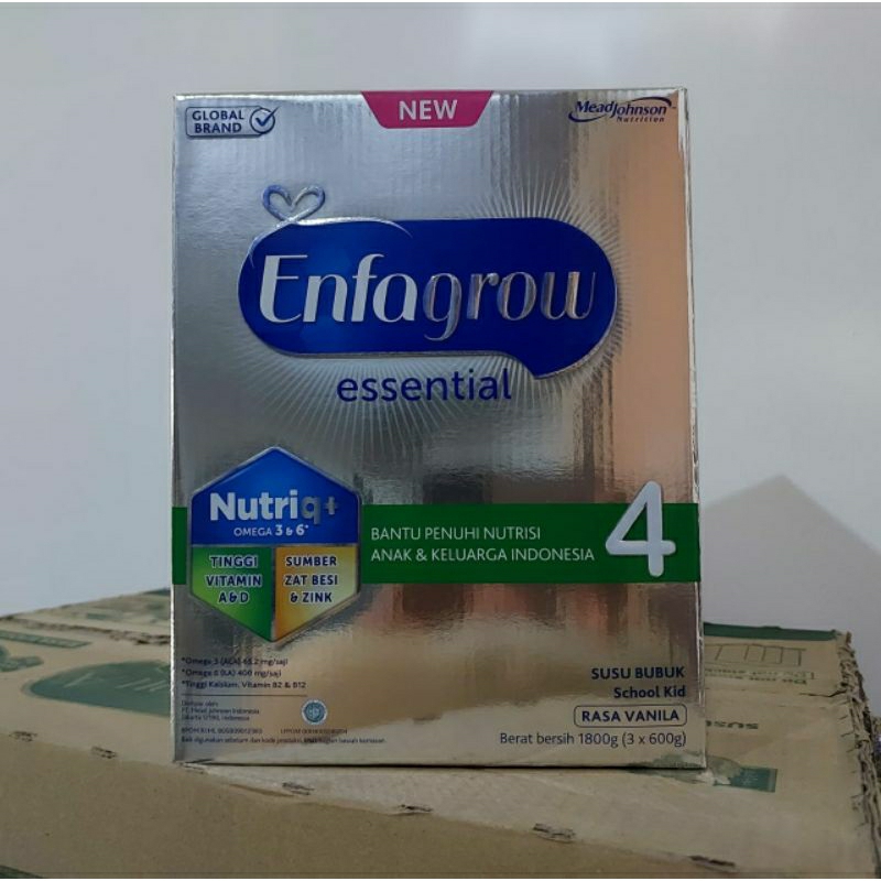 Jual Enfagrow Essential 4 Vanila 1800gram/Susu Formula anak umur 3-12 ...