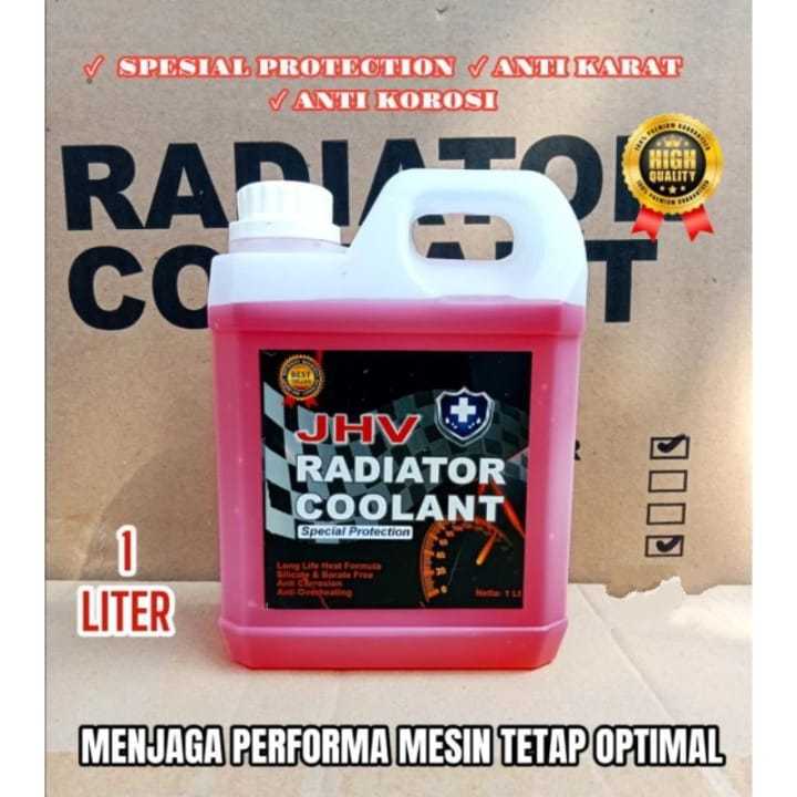 Jual AIR RADIATOR COOLANT JHV [ MERAH ] - UNTUK SEMUA MOTOR & MOBIL ...