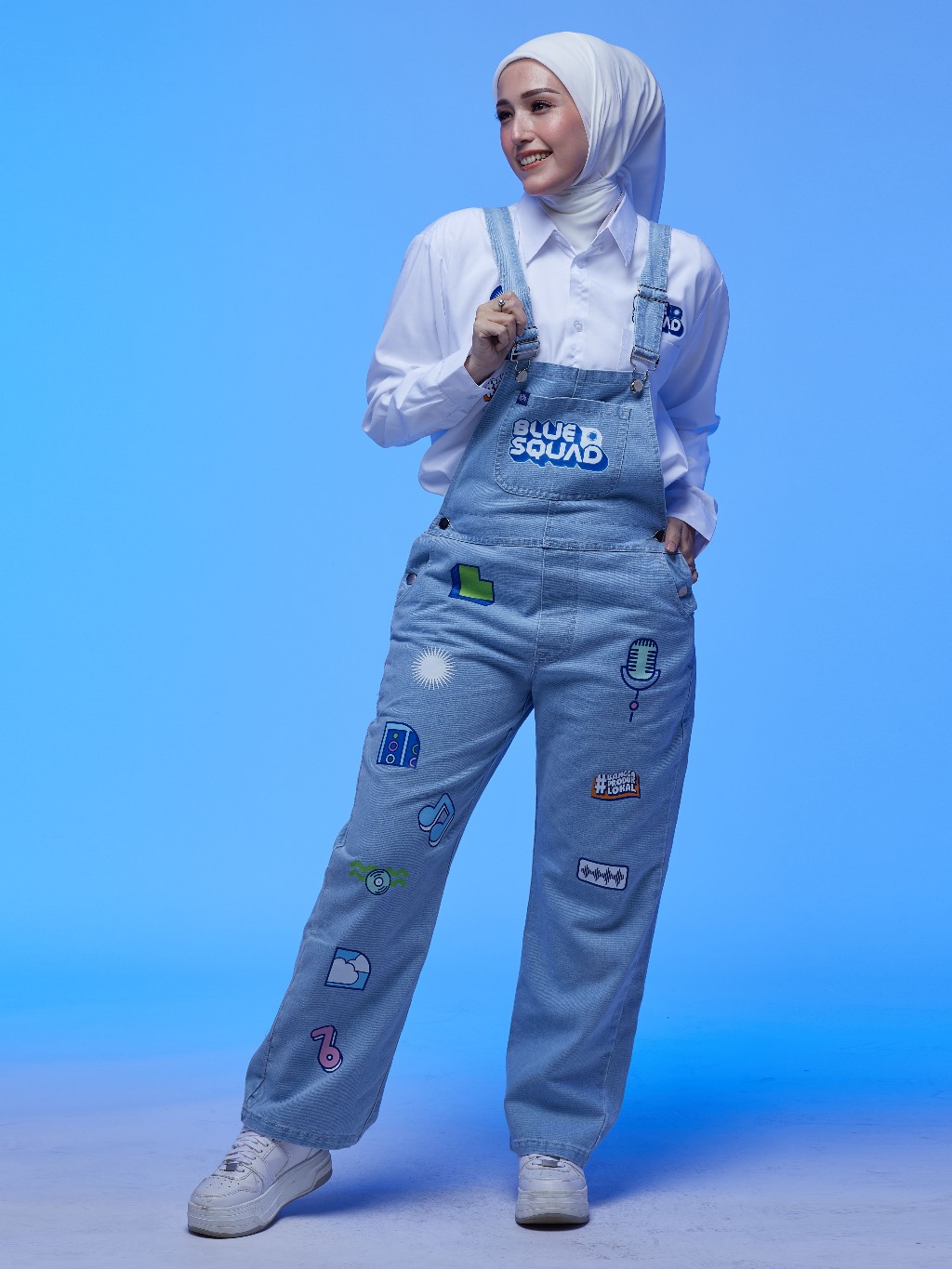 Jual Blue Squad Overall Denim Blue | Shopee Indonesia