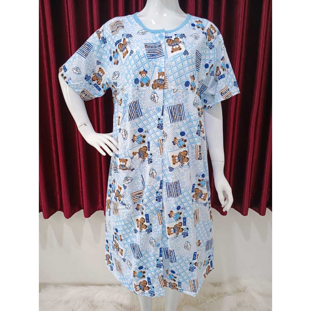 Jual Baju Tidur Wanita/Daster K7/XXL Full Kancing Depan(Hidup ...