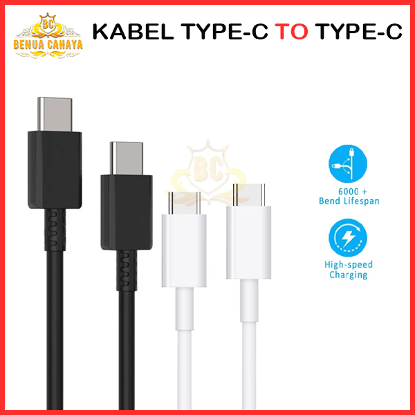Jual Kabel Data Type C to C Kabel Fast Charging Type C To Type C | Shopee Indonesia