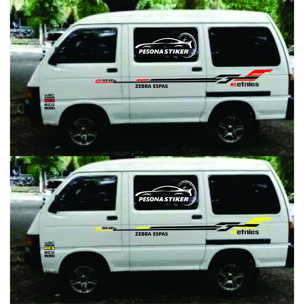 Jual stiker sticker cutting mobil zebra espas stiker body samping ...