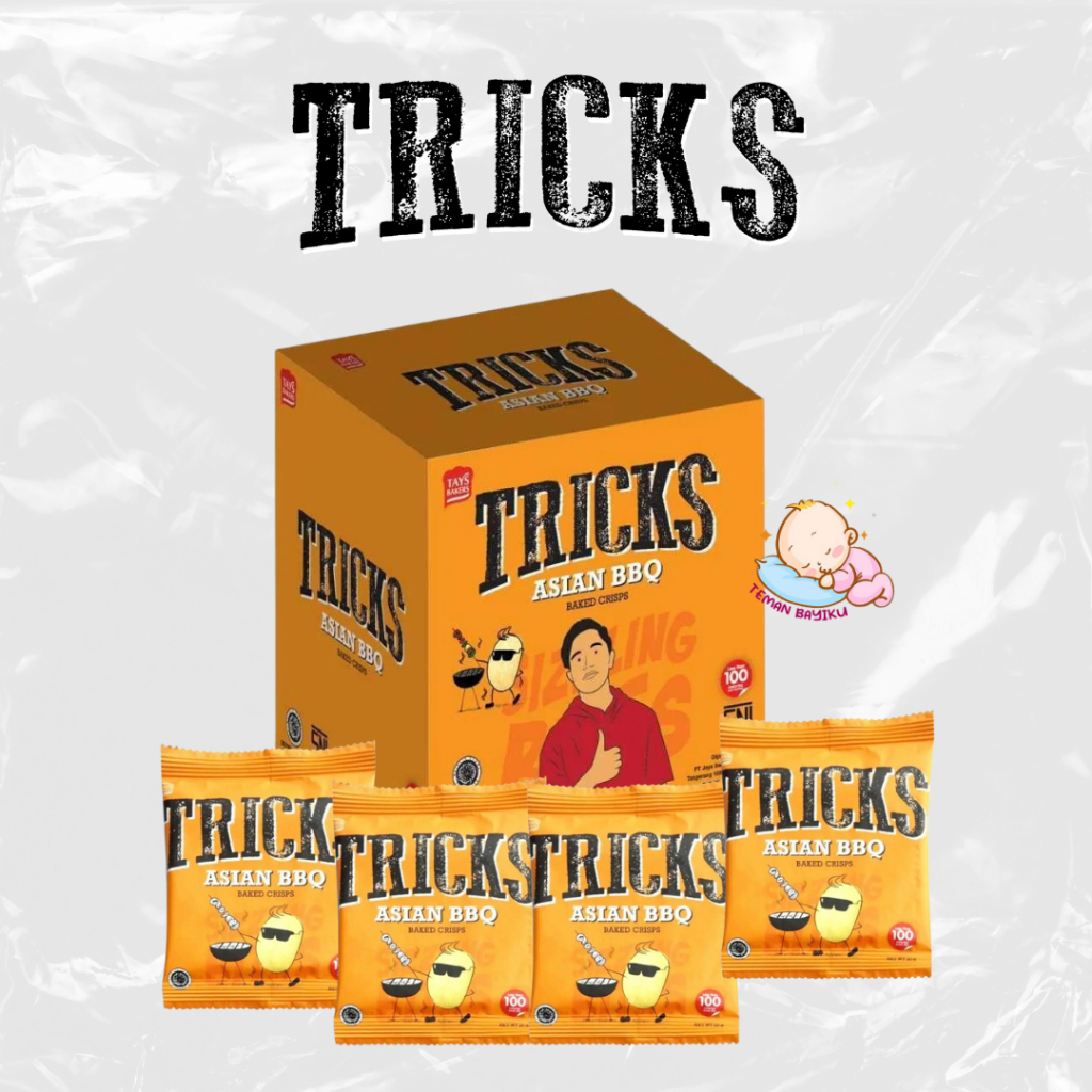 Jual TRICKS Snack Asian BBQ Baked Crisp 60gr ( 4 sachet x 15gr ...