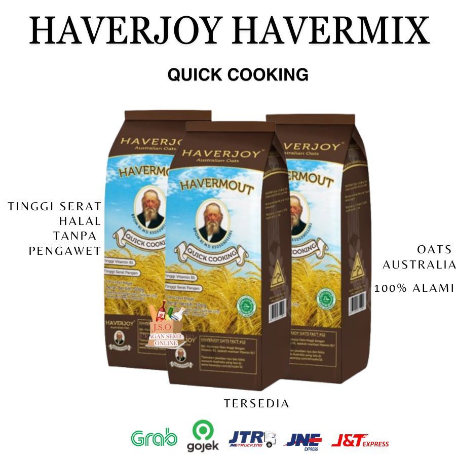 Jual (JSO) Haverjoy Havermout quick cooking 500gr / Australian Oat ...