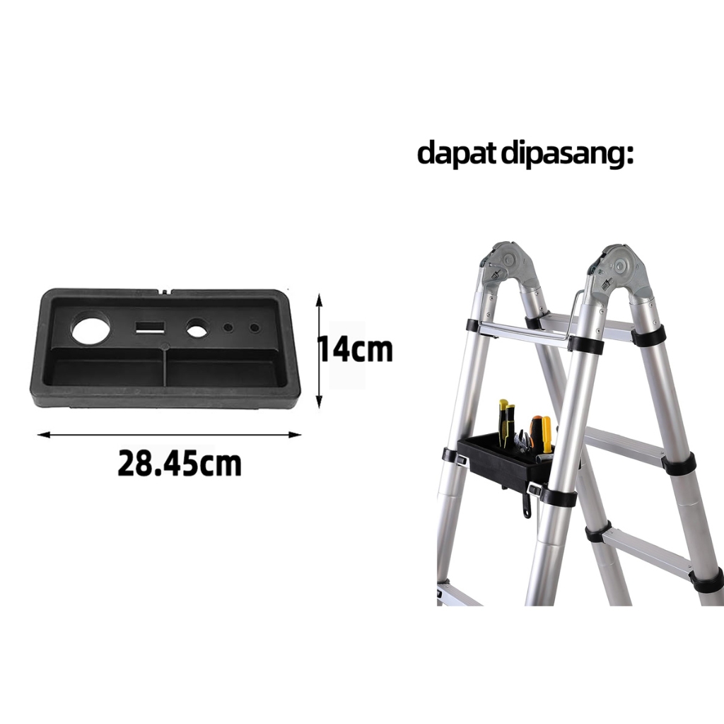 Jual Aksesori tangga Pengait / Roda Ladder Tangga aluminium Roda ...