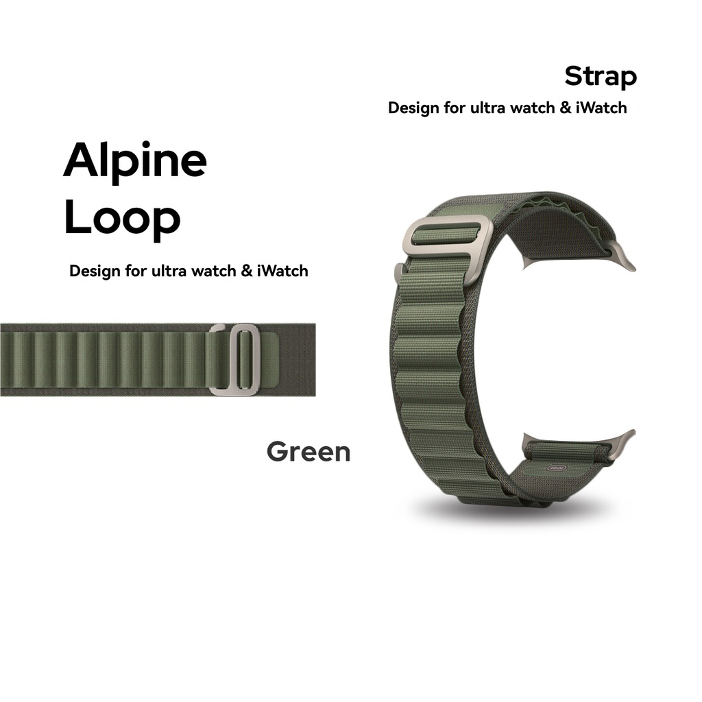 Jual New Nylon Sport Alpine Loop Strap for Watch Band 49mm 45mm 41mm 44mm 40mm Nylon Bracelet ...