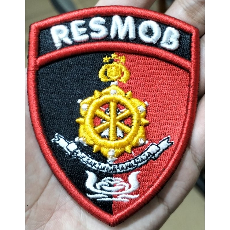 Jual bordir logo Resmob timbul - datar | Shopee Indonesia