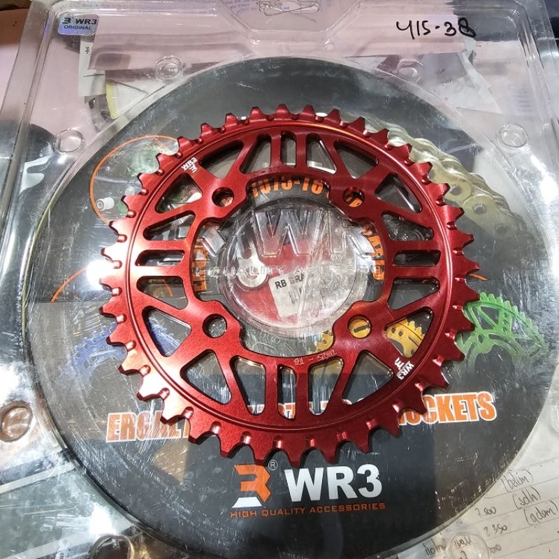 Jual Gear Wr3 Belakang 125z Yamaha 125 z 415 38 Merah | Shopee Indonesia