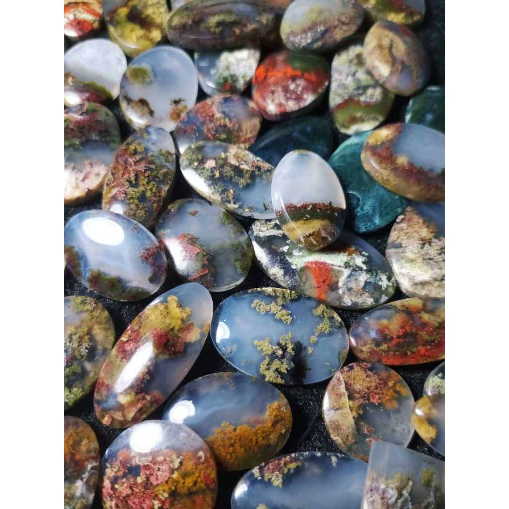 Jual batu akik natural lumut trenggalek/ most agate asli natural ...