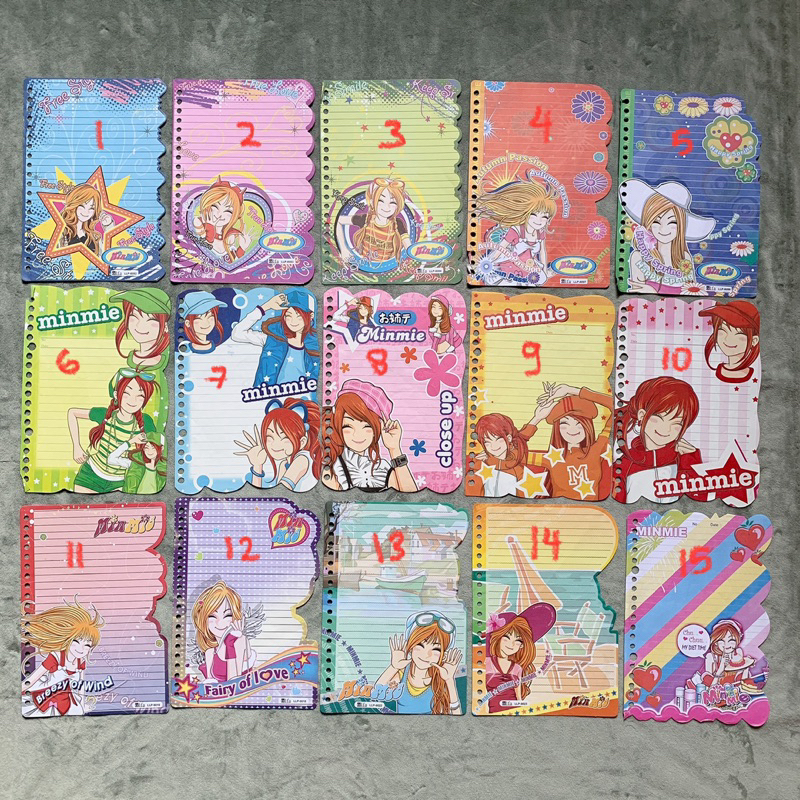 Jual KOLEKSI KERTAS FILE BINDER GAMBAR MINMIE MIN MIE B5 IMUT LUCU ...