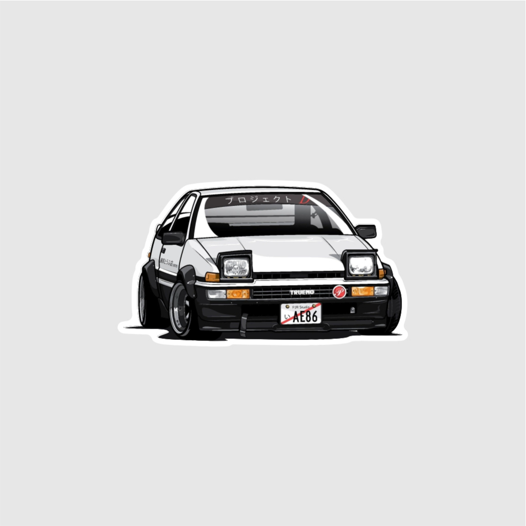 Jual Sticker Tempel "Initial D Toyota AE 86" | Shopee Indonesia