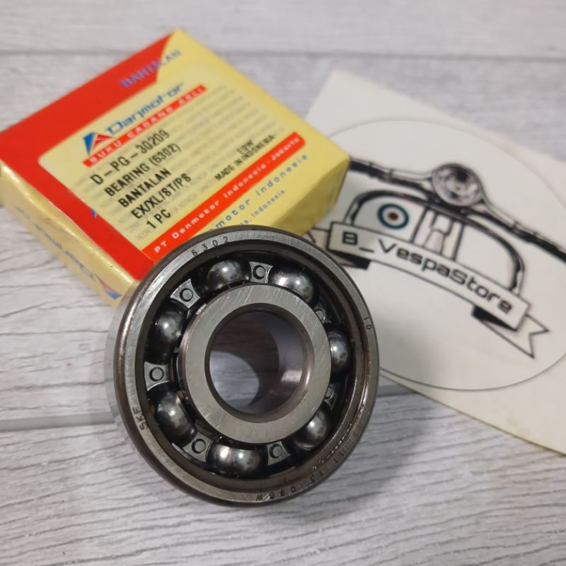 Jual Laher 6302 danmotor Bearing Laher gigi susun Borobudur vespa excel ...