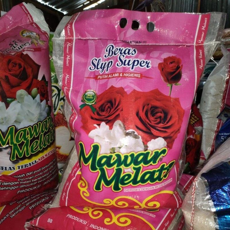 Jual Beras Mawar Melati Kemasan 5kg | Shopee Indonesia