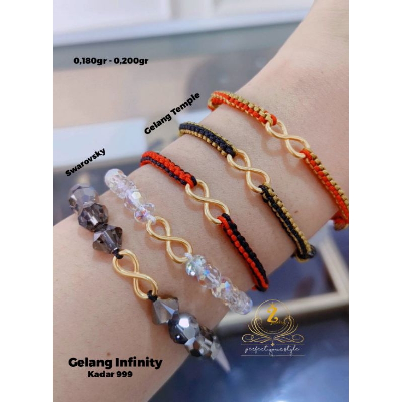Jual GELANG TALI VARIASI EMAS KADAR 999 (24K) | Shopee Indonesia