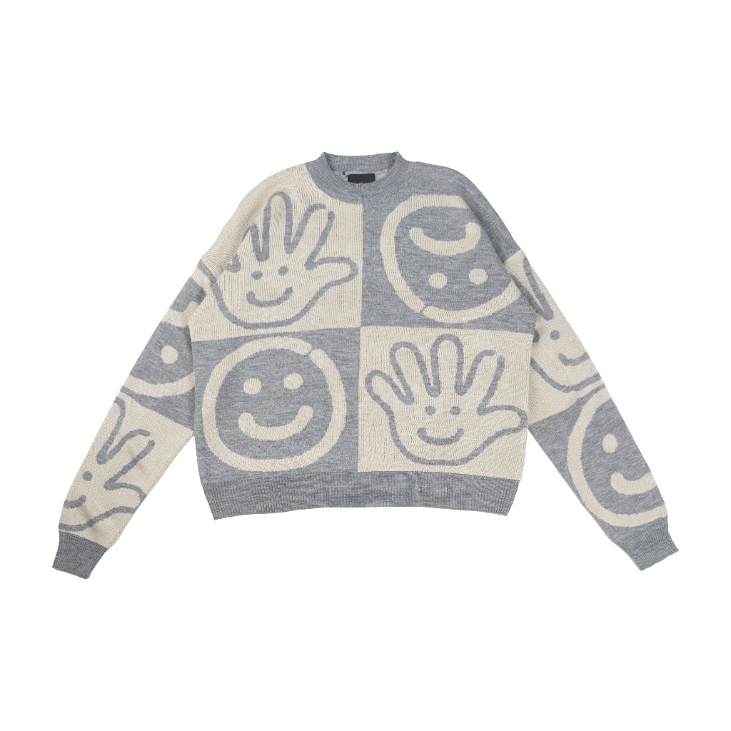 Jual FAITH FADE - Knitwear Signature Checkered (Steel Blue - Broken ...